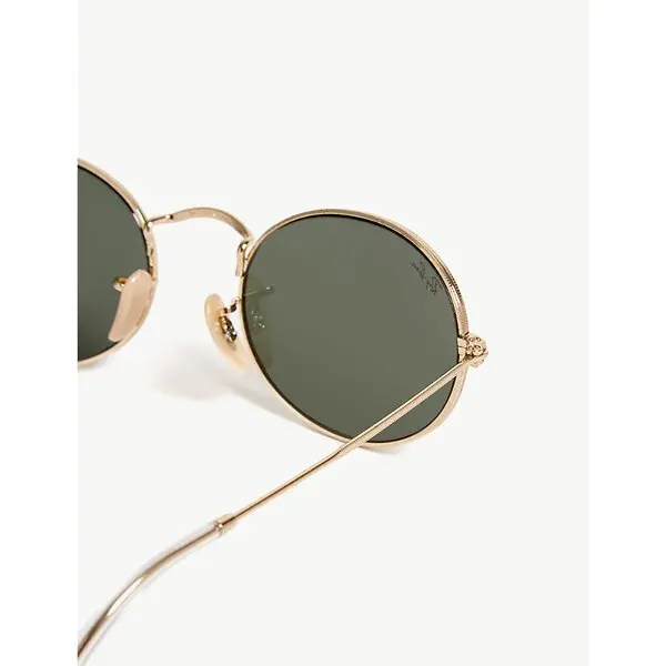 Ray-ban Oval-frame Sunglasses - Gold