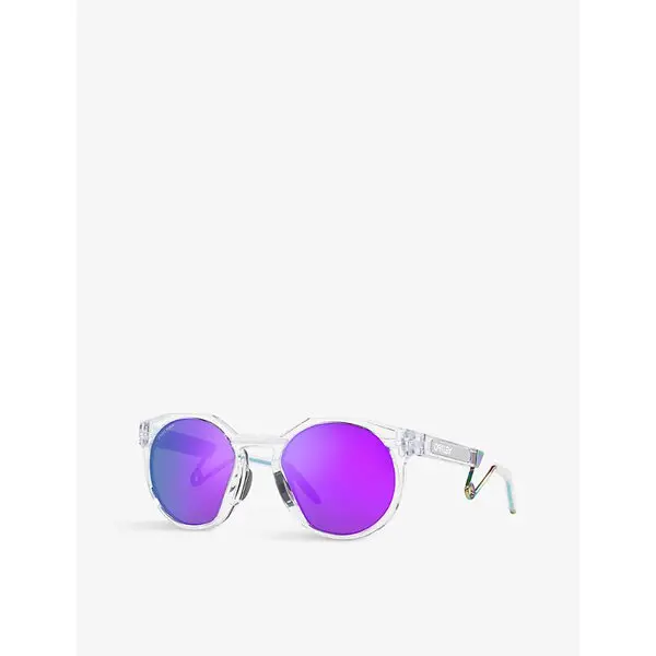 Oakley Hstn Metal Round-frame Sunglasses - White