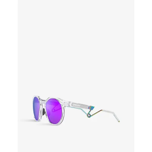 Oakley Hstn Metal Round-frame Sunglasses - White