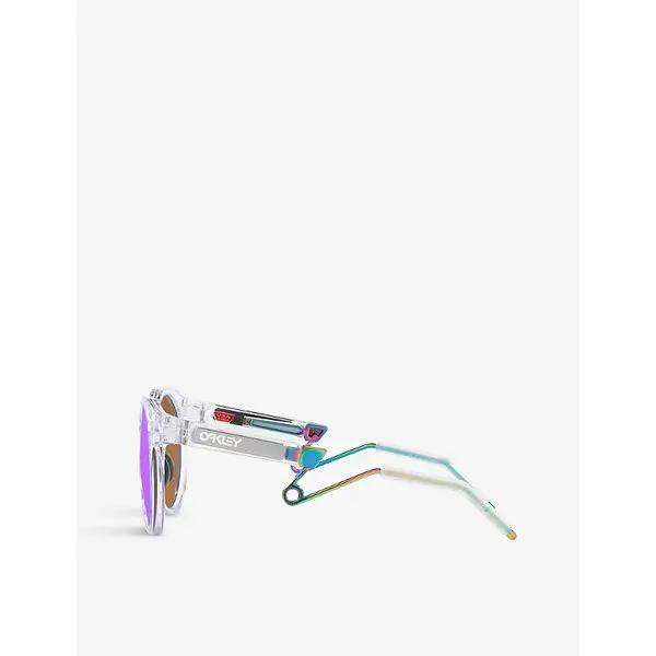 Oakley Hstn Metal Round-frame Sunglasses - White