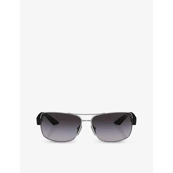 Prada Pillow-frame Sunglasses - Silver