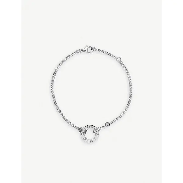 CARTIER Love 18ct White-gold And Diamond Bracelet - One-color