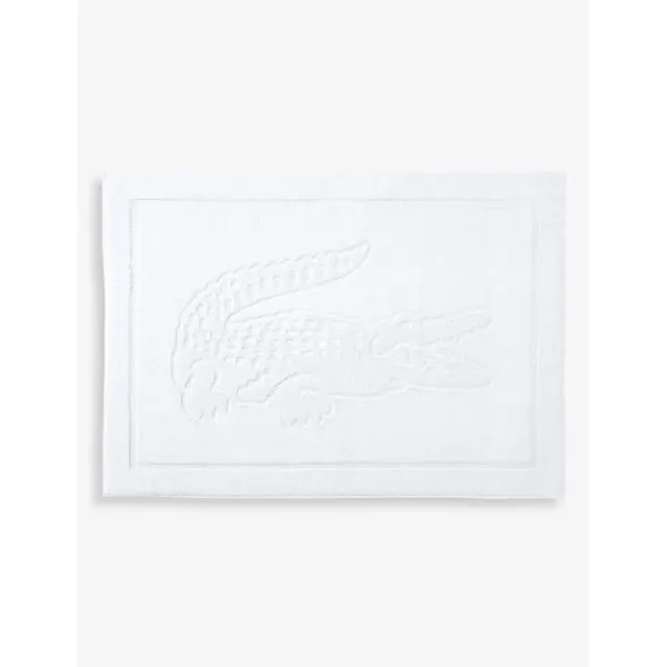 Lacoste Branded Cotton 55cm X 80cm - Blanc