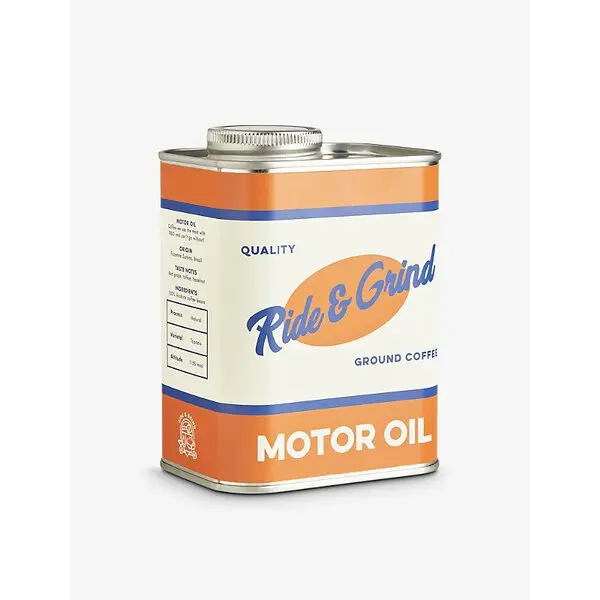 RIDE & GRIND Motor Oil Ground Coffee Tin 250g