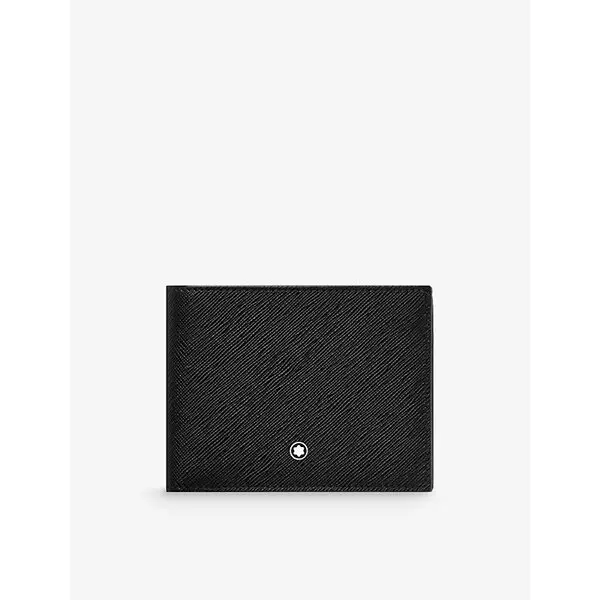 Montblanc Sartorial Logo-embellished Grained-leather Wallet - Black