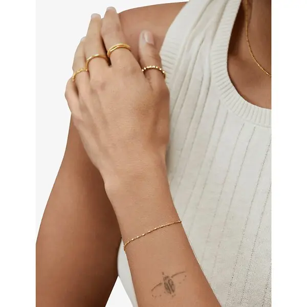 Monica Vinader 18ct Gold-plated Vermeil Sterling Silver Chain Bracelet - Yellow Gold