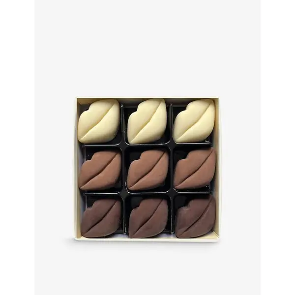 CHOC ON CHOC Assorted Milk Dark And White Chocolate Lips 90g - One-color