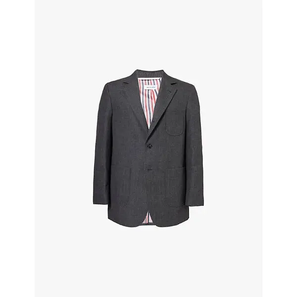 Thom Browne Single-breasted Notch-lapel Wool Blazer