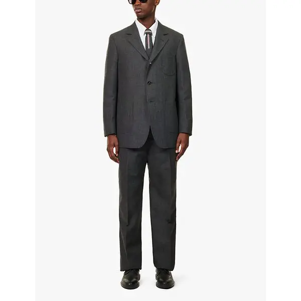 Thom Browne Single-breasted Notch-lapel Wool Blazer