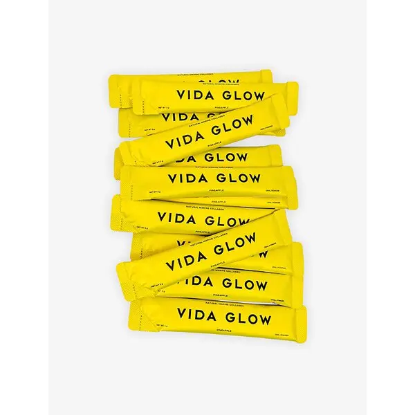 VIDA GLOW Natural Marine Collagen Pineapple-flavoured Supplement 90g