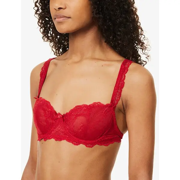 AUBADE Danse Des Sens Floral-embroidered Lace Bra