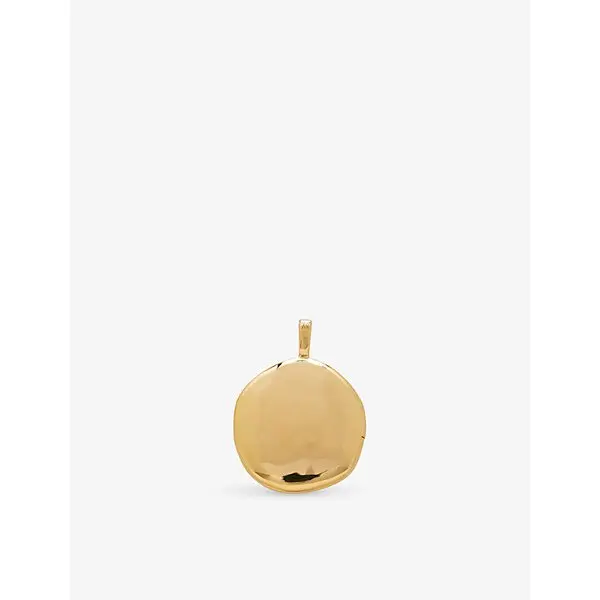 Monica Vinader Deia Locket - Yellow Gold
