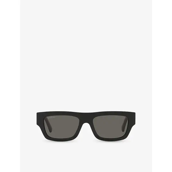 Gucci Rectangle-frame Sunglasses - Black