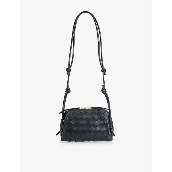 Bottega Veneta Loop Mini Leather Cross-body Bag - Black