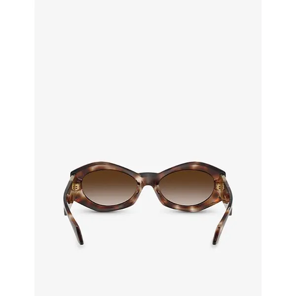 Versace Ve4466u Irregular-frame Injected Sunglasses - Brown