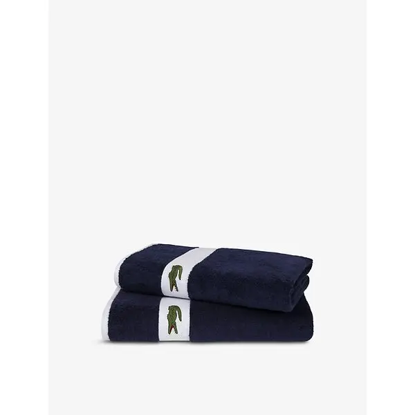Lacoste Casual Logo-embroidered Cotton 55cm X 100cm - Multicoloured