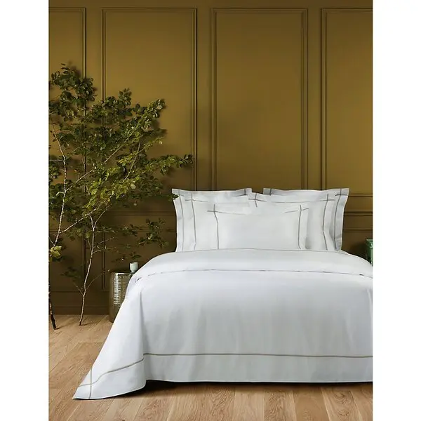 YVES DELORME Athena Pillowcase 50x75cm - Pierre