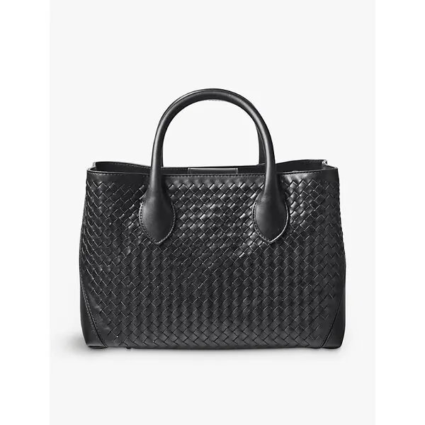 ASPINAL OF LONDON Midi London Leather Tote Bag - Black