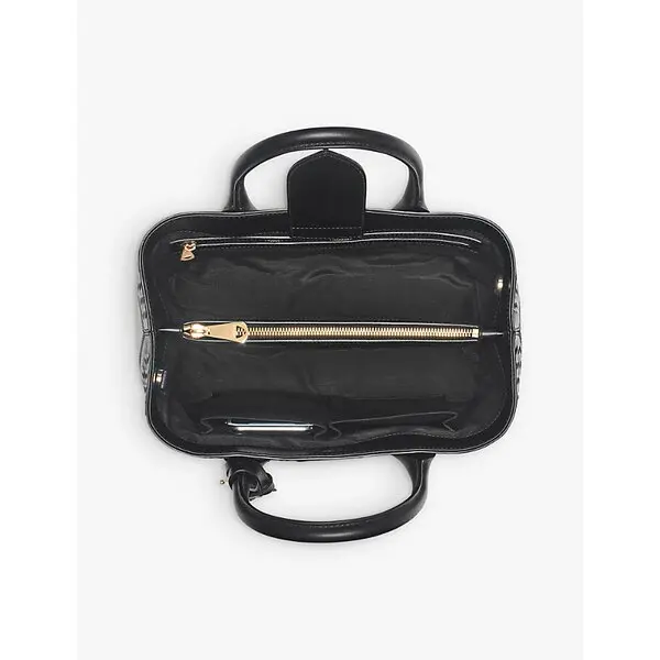 ASPINAL OF LONDON Midi London Leather Tote Bag - Black