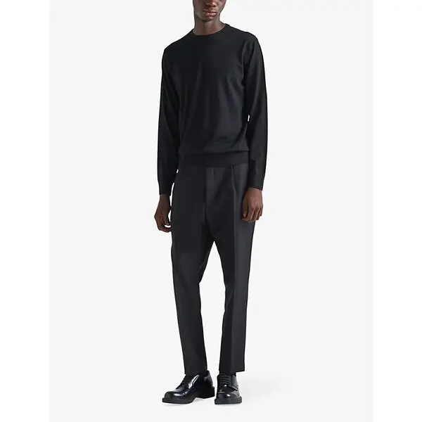 Prada Regular-fit Wool Jumper - Black