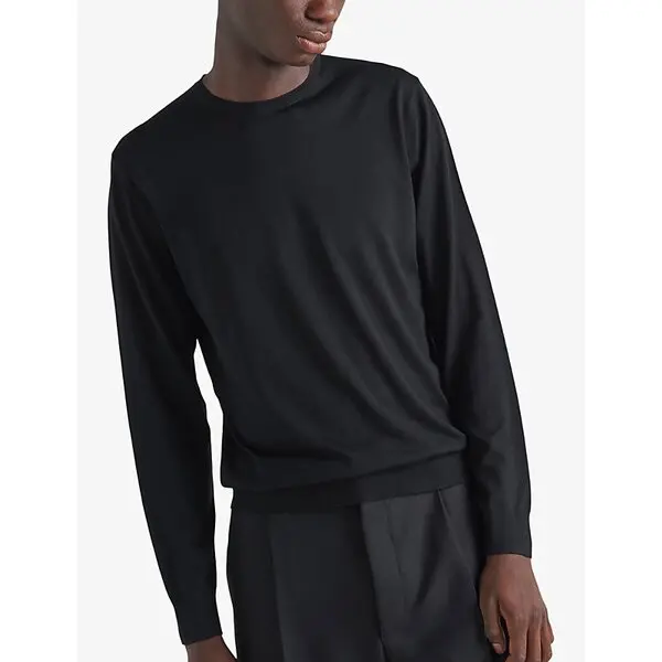 Prada Regular-fit Wool Jumper - Black