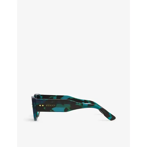 Gucci Rectangle-frame Acetate Sunglasses