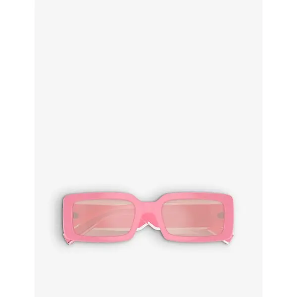 Dolce & Gabbana Dg6187 Rectangle-frame Sunglasses - Pink