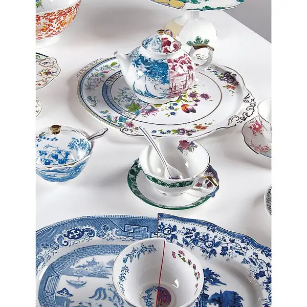 SELETTI Hybrid Dorotea Bone China Porcelain Tray 35cm - One-color