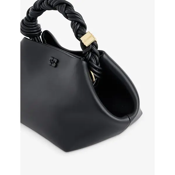 GANNI Small Leather Top-handle Bag - Black