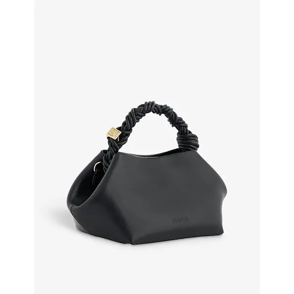 GANNI Small Leather Top-handle Bag - Black