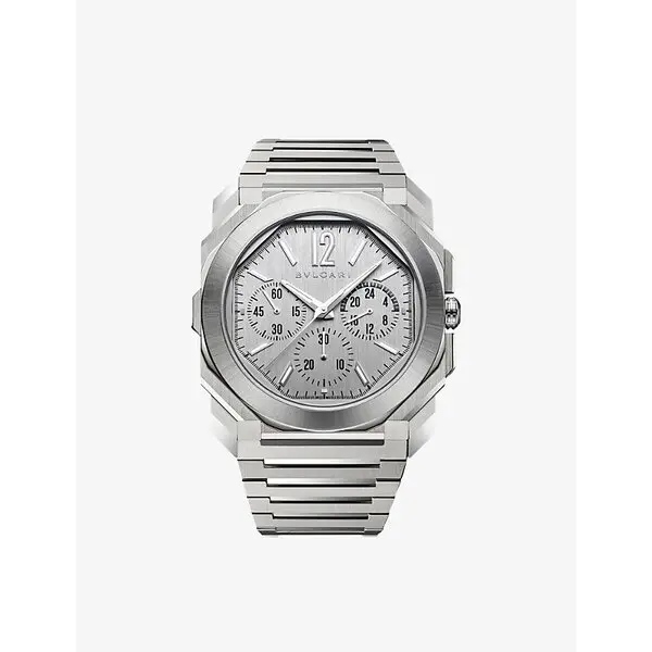 BVLGARI Octo Finissimo Chronograph Gmt Bracelet Watch - Stainless Steel