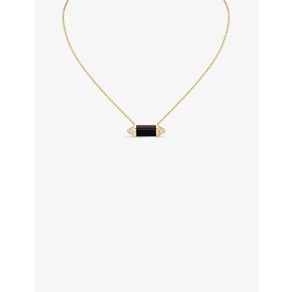 CARTIER Les Berlingots De Medium 18ct Yellow-gold, Diamond And Onyx Pendant Necklace - Yellow Gold/ Black