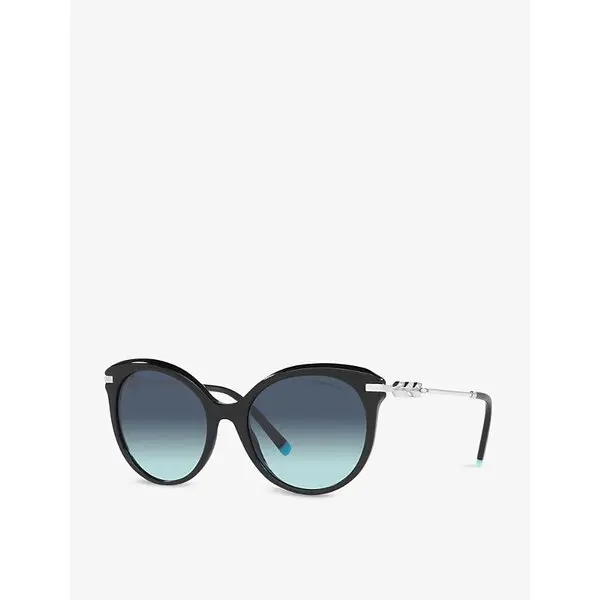 Tiffany & Co. Cat-Eye Sunglasses - Black | Editorialist display picture 3