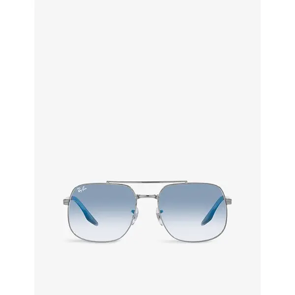 Ray-ban Polished-metal Sunglasses - Grey
