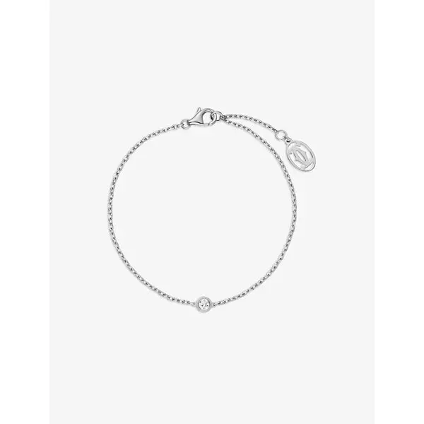 CARTIER D'amour Extra-small 18ct White-gold And 0.04ct Diamond Bracelet - White Gold