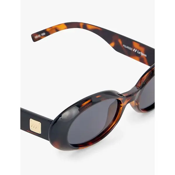 Le Specs Work It Oval-frame Sunglasses