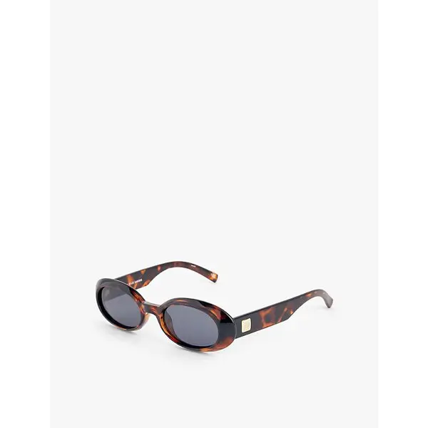 Le Specs Work It Oval-frame Sunglasses