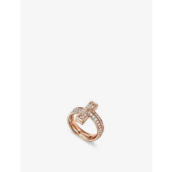 Tiffany & Co. T1 Wide Diamond Ring - 18k Rose Gold