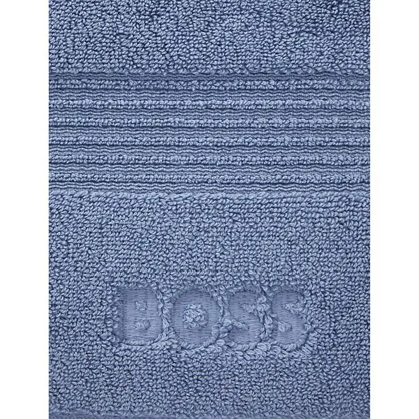 BOSS Logo-embroidered Cotton Bathmat 60cm