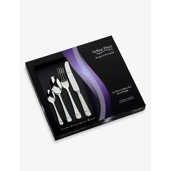 ARTHUR PRICE Grecian 24-piece Cutlery Set For Six - Stainless Steel