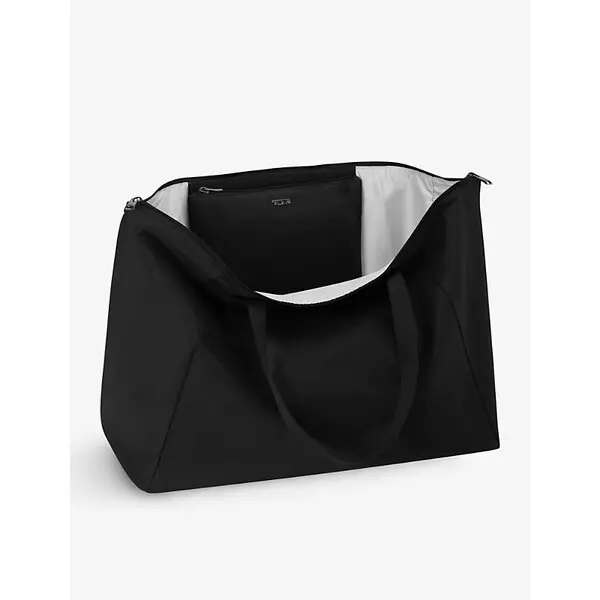 Tumi Branded Nylon Tote - Black/gunmetal