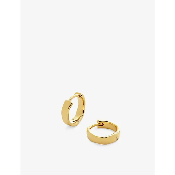 Monica Vinader Siren Muse Huggie Earrings - Yellow Gold