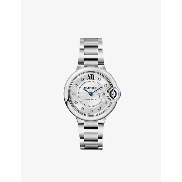 CARTIER Ballon Bleu Diamond Mechanical Watch - Steel