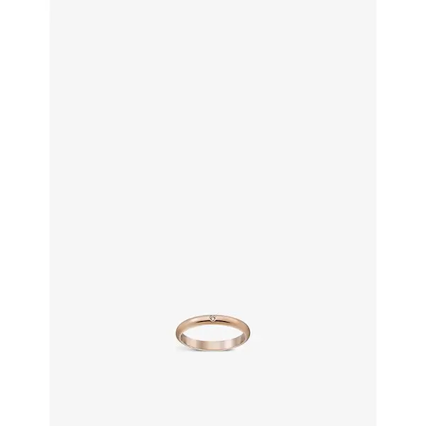 CARTIER 1895 18ct Rose Gold And Diamond Wedding Ring - One-color