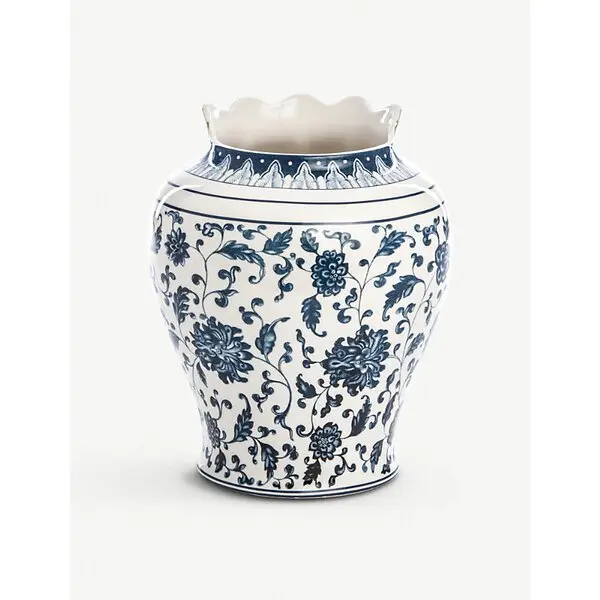 SELETTI Hybrid Melania Bone China Porcelain Vase 23cm