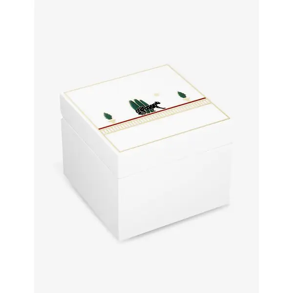 CARTIER Panthère De Large Lacquered Wood Jewellery Box 13cm - White