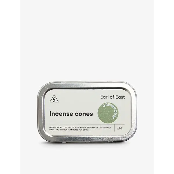 EARL OF EAST Greenhouse Incense Cones Pack Of 16