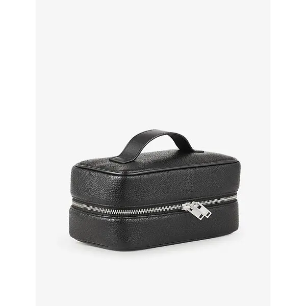 Sandro Grained Faux-leather Wash Bag