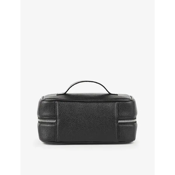 Sandro Grained Faux-leather Wash Bag