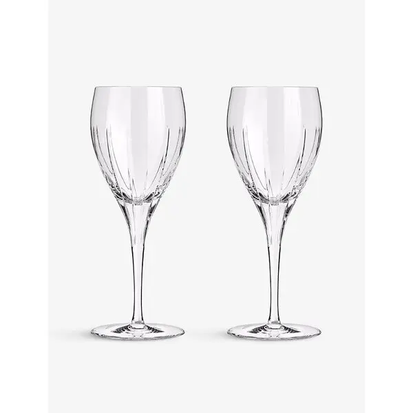 Christofle Iriana White Wine Water Glasses Set Of Two - One-color